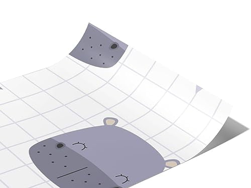 Rwraps Hippopotamus Happy Happy Gloss Vinyl Film Wrap 59in x 2ft Vinyl ...