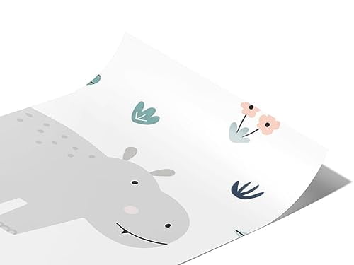 Rwraps Hippopotamus Hungry Hungry Gloss Vinyl Film Wrap 59in x 22ft ...