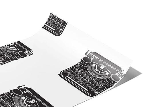 Rwraps Hobby Realistic Typewriter Gloss Vinyl Film Wrap 59in x 5ft ...
