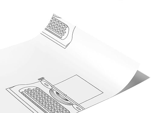 Rwraps Hobby Writing Outline Matte Vinyl Film Wrap 59in x 18ft Vinyl ...