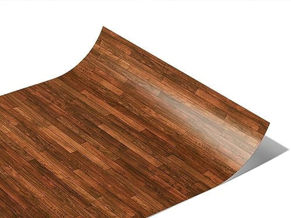 Rwraps Horizontal Strip Parquet Dark Mahogany Matte Vinyl Film Wrap ...