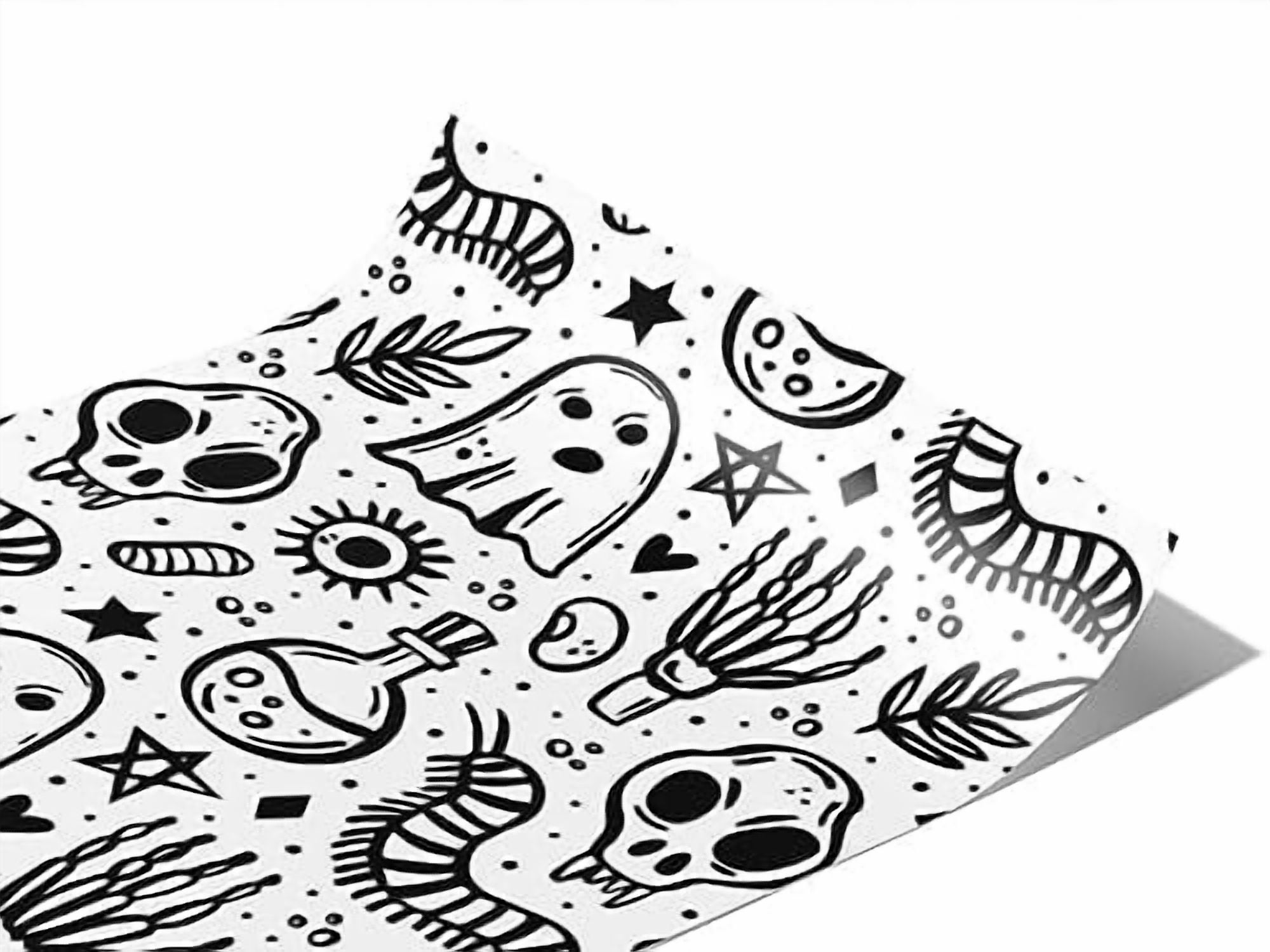 Rwraps Horror Ghostly Pale Gloss Vinyl Film Wrap 59in x 6in Vinyl ...