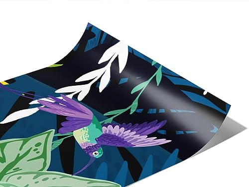 Rwraps Hummingbirds Birds Pretty Pollinators Gloss Vinyl Film Wrap 59in ...