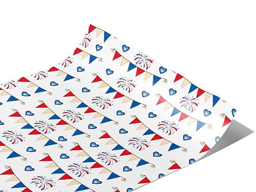 Rwraps Independence Day Americana Bunting Stunting Matte Vinyl Film ...