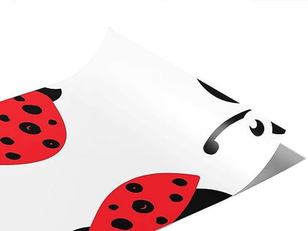 Rwraps Ladybug Simple Sweethearts Gloss Vinyl Film Wrap 59in x 13ft ...