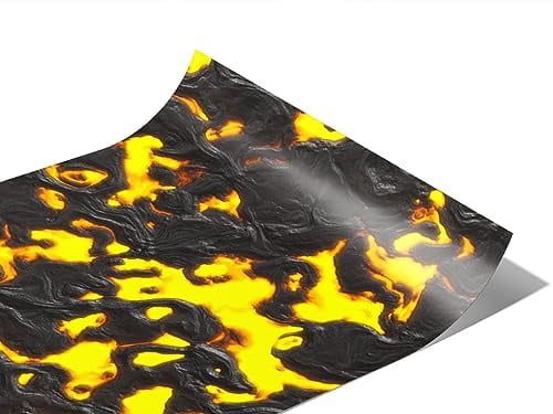 Rwraps Lava Blistering Hell Matte Vinyl Film Wrap 59in x 7ft Vinyl ...