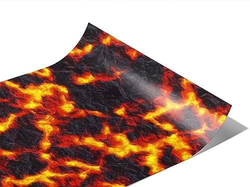 Rwraps Lava Dangerous Activity Matte Vinyl Film Wrap 59in x 9ft Vinyl ...
