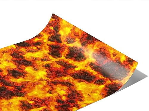 Rwraps Lava Fiery Dungeon Matte Vinyl Film Wrap 59in x 14ft Vinyl ...