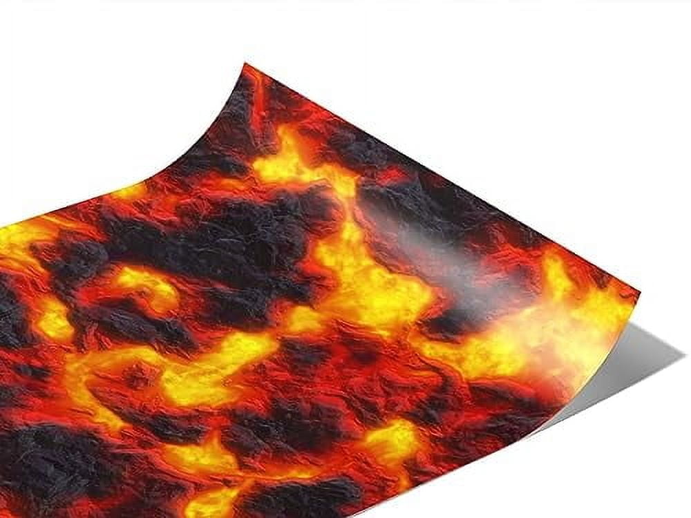 Rwraps Lava God Vulcan Matte Vinyl Film Wrap 59in x 14ft Vinyl Vehicle ...