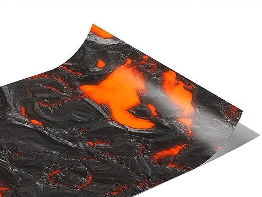 Rwraps Lava Heated Reset Gloss Vinyl Film Wrap 59in x 5ft Vinyl Vehicle ...