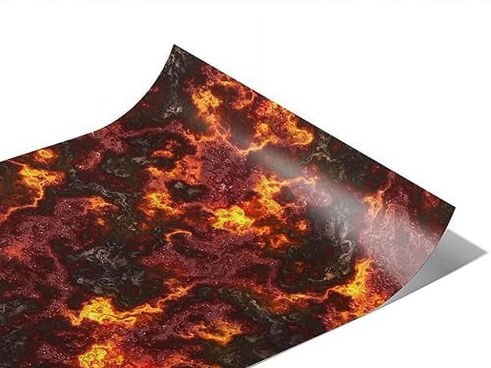 Rwraps Lava Hotspot Reflection Gloss Vinyl Film Wrap 59in x 18ft Vinyl ...
