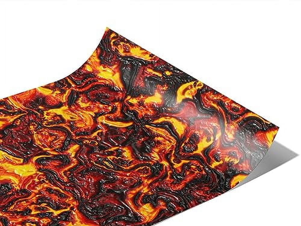 Rwraps Lava Lava Tube Gloss Vinyl Film Wrap 59in x 6ft Vinyl Vehicle ...