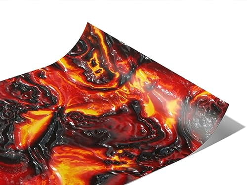 Rwraps Lava Volatile Temperament Gloss Vinyl Film Wrap 59in x 13ft ...