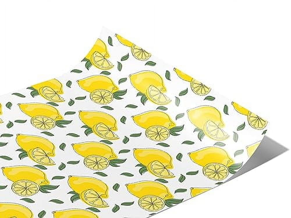 Rwraps Lemon Limoncello Gloss Vinyl Film Wrap 59in x 8ft Vinyl Vehicle ...