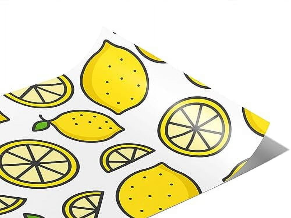 Rwraps Lemon Ponderosa Gloss Vinyl Film Wrap 59in x 5ft Vinyl Vehicle ...