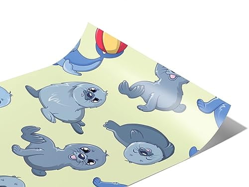 Rwraps Mammal Silly Seals Gloss Vinyl Film Wrap 59in x 5ft Vinyl ...