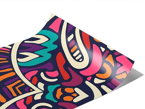 Rwraps Mandala Psychedelic Gosper Gloss Vinyl Film Wrap 59in x 12ft Vinyl Vehicle Car Film Sheet ...