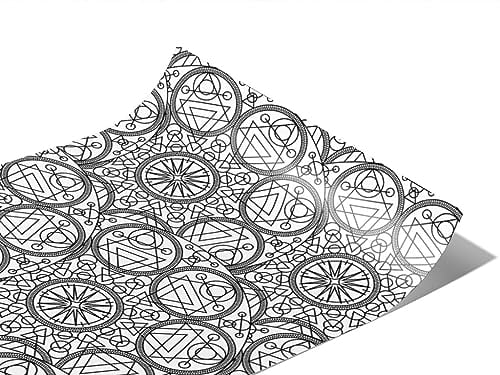 Rwraps Mandala White Alchemy Gloss Vinyl Film Wrap 59in x 18ft Vinyl ...