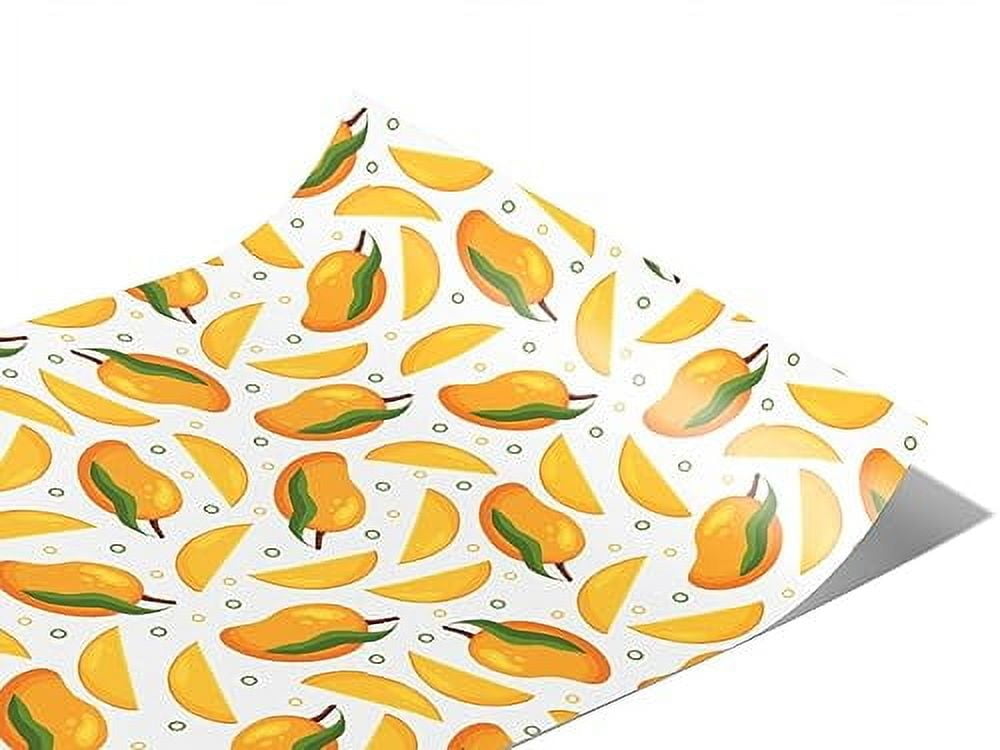 Rwraps Mango Alphonso Strain Gloss Vinyl Film Wrap 59in x 17ft Vinyl ...