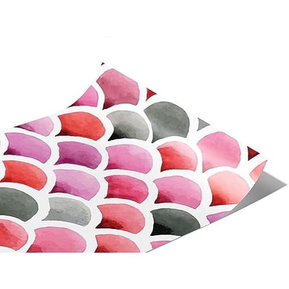 Rwraps Mermaid Coral Shells Matte Vinyl Film Wrap 59in x 21ft Vinyl ...