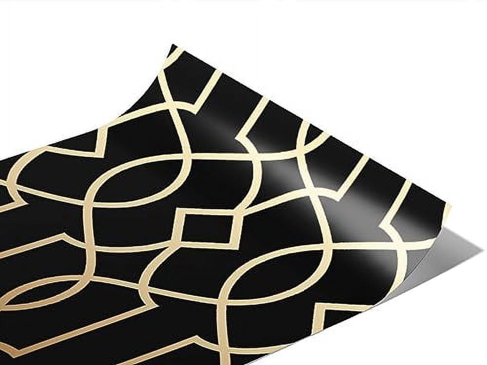 Rwraps Monochrome Art Deco Elevator Cage Gloss Vinyl Film Wrap 59in x ...