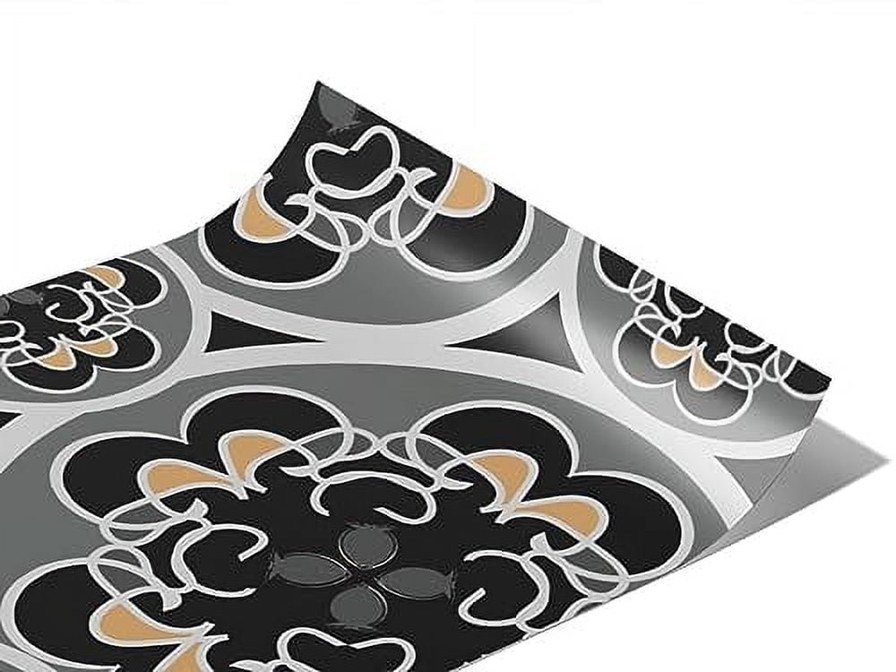 Rwraps Monochrome Art Deco Stamped Fortitude Matte Vinyl Film Wrap 59in ...