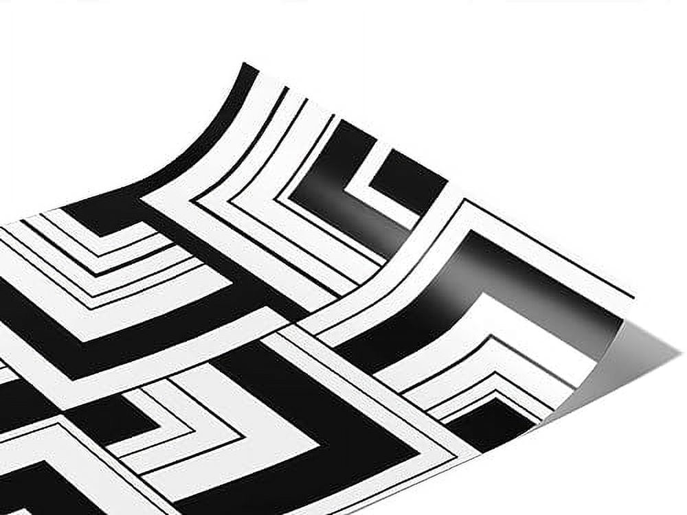 Rwraps Monochrome Art Deco The Vertical Matte Vinyl Film Wrap 59in x ...