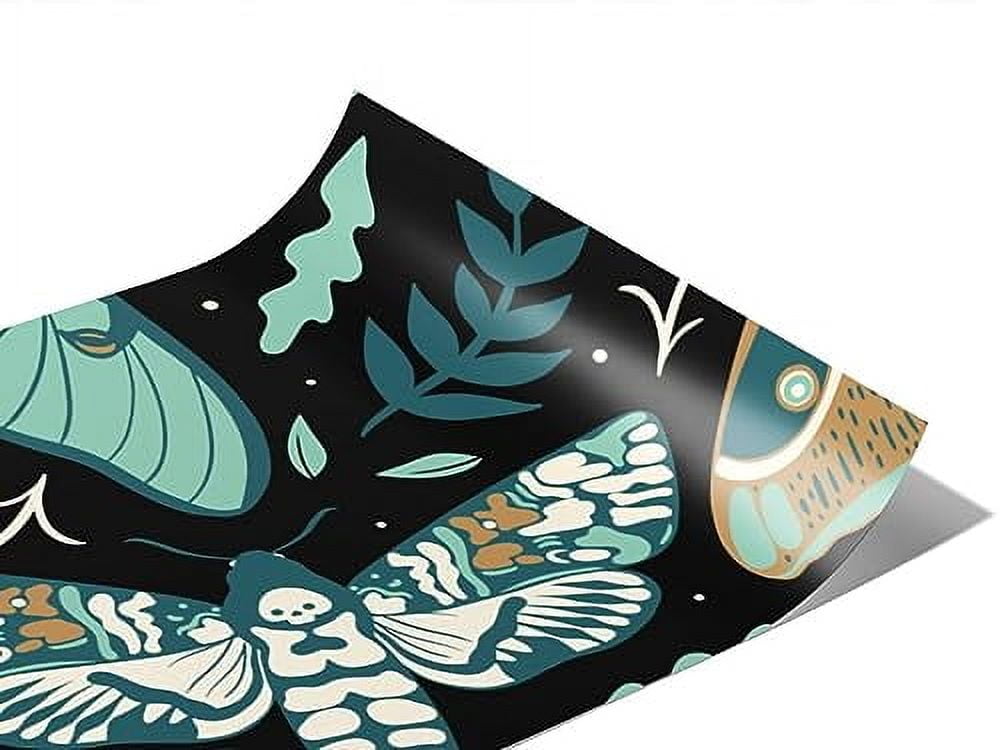 Rwraps Moth Midnight Doom Gloss Vinyl Film Wrap 59in x 16ft Vinyl ...