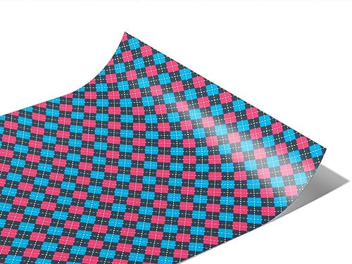 Rwraps Multicolored Argyle Crayon Contrast Matte Vinyl Film Wrap 59in x ...