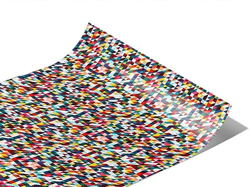 Rwraps Multicolored Mosaic Brash Hodgepodge Matte Vinyl Film Wrap 59in ...