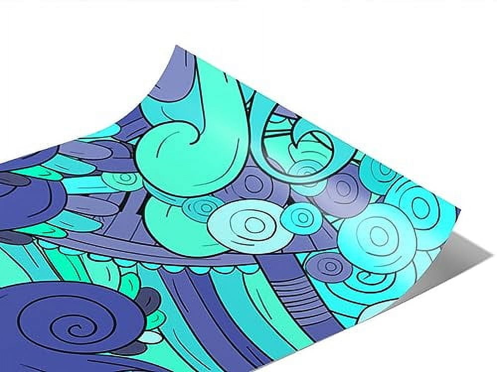 Rwraps Music Ocean Chords Gloss Vinyl Film Wrap 59in x 26ft Vinyl ...