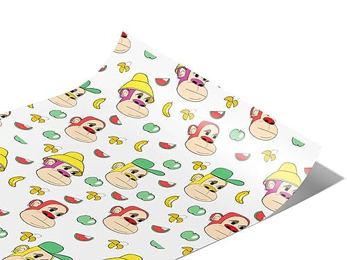 Rwraps NFT Technology Fruity Monkey Matte Vinyl Film Wrap 59in x 27ft ...