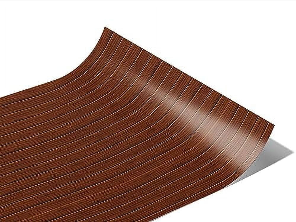 Rwraps Natural Vertical Wood Plank Cognac Gloss Vinyl Film Wrap 59in x ...