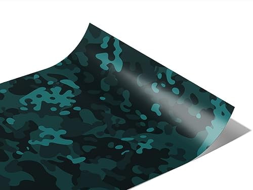 Rwraps Neon Camouflage Ocean Multicam Gloss Vinyl Film Wrap 59in x 7ft ...