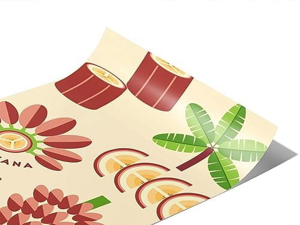 Rwraps Novelty Mosaic Sweet Plantain Matte Vinyl Film Wrap 59in x 1ft ...