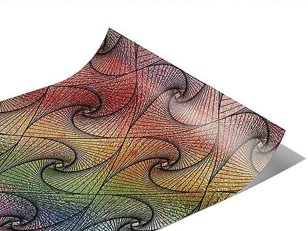 Rwraps Optical Illusion Caged Rainbow Matte Vinyl Film Wrap 59in x 10ft ...
