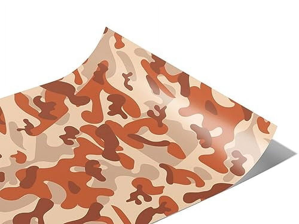 Rwraps Orange Camouflage Persian Multicam Matte Vinyl Film Wrap 59in x ...