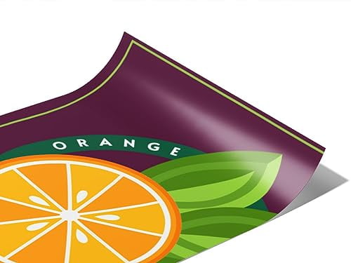 Rwraps Orange Citrus Champion Gloss Vinyl Film Wrap 59in x 6ft Vinyl ...