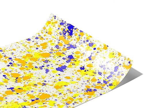 Rwraps Paint Splatter Beachy Vibes Matte Vinyl Film Wrap 59in x 6in ...
