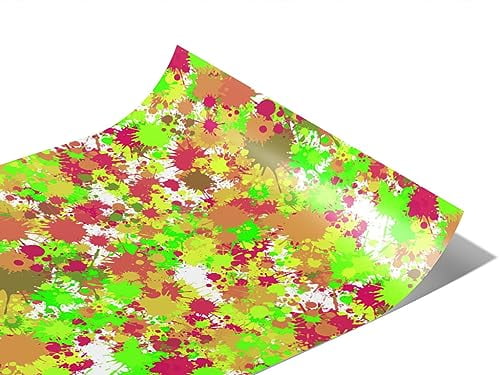 Rwraps Paint Splatter Beast Within Gloss Vinyl Film Wrap 59in x 2ft ...