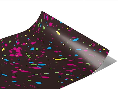 Rwraps Paint Splatter Bright Star Gloss Vinyl Film Wrap 59in x 12ft ...