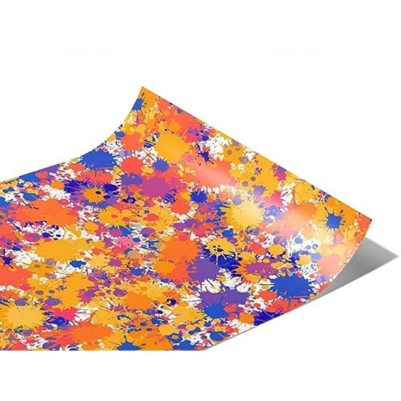 Rwraps Paint Splatter Country Fair Gloss Vinyl Film Wrap 59in x 24ft ...