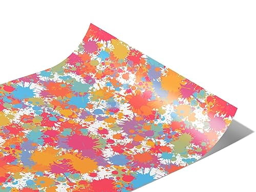 Rwraps Paint Splatter Happy Accidents Matte Vinyl Film Wrap 59in x 18ft ...