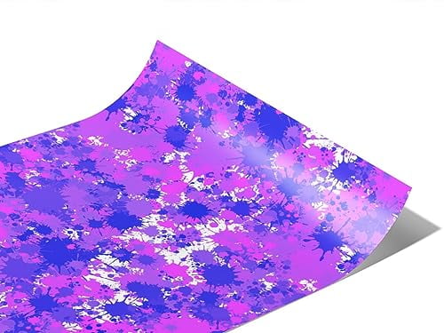 Rwraps Paint Splatter Knockout Punch Matte Vinyl Film Wrap 59in x 7ft ...