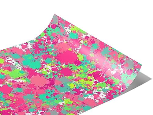 Rwraps Paint Splatter Lovers Spat Matte Vinyl Film Wrap 59in x 3ft ...