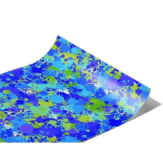 Rwraps Paint Splatter Man Overboard Gloss Vinyl Film Wrap 59in x 24ft ...