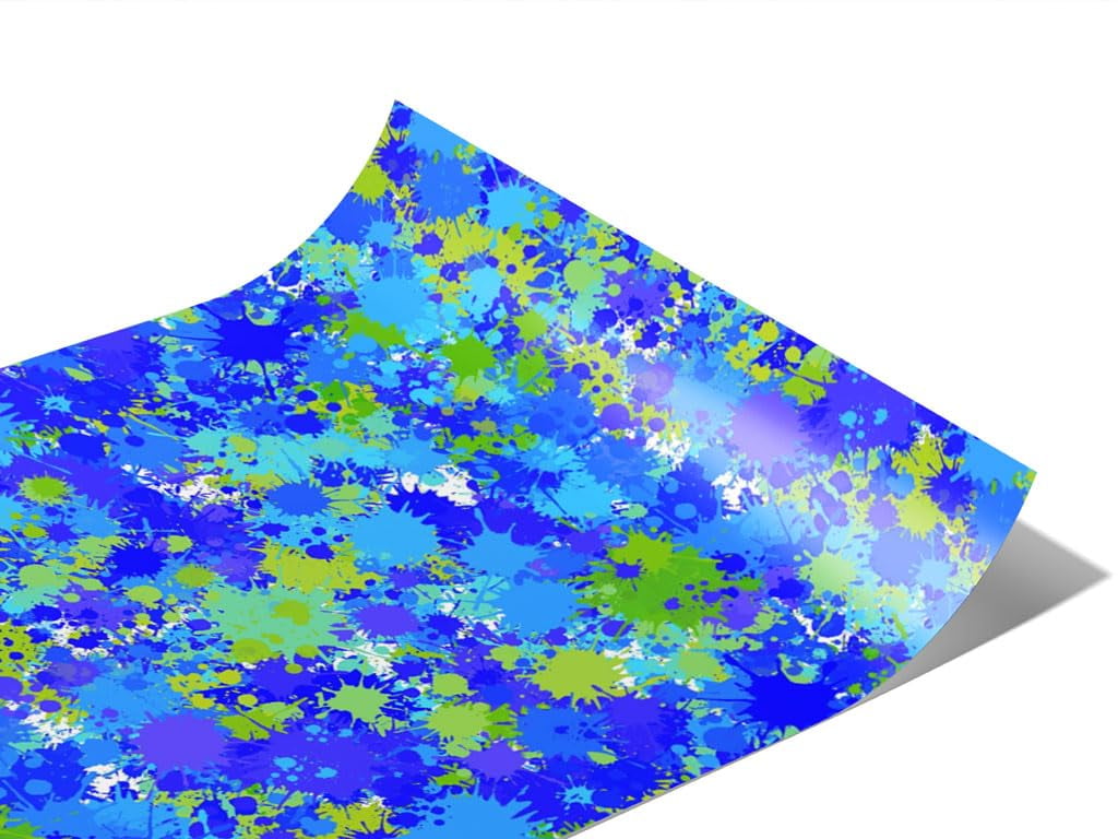 Rwraps Paint Splatter Man Overboard Matte Vinyl Film Wrap 59in x 29ft ...