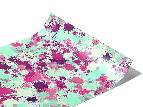 Rwraps Paint Splatter New Pleasure Gloss Vinyl Film Wrap 59in x 6ft ...