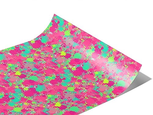 Rwraps Paint Splatter No Mistakes Matte Vinyl Film Wrap 59in x 2ft ...