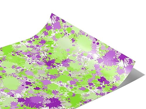 Rwraps Paint Splatter Science and Visions Matte Vinyl Film Wrap 59in x ...